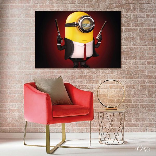Minion Hitman | Cartoon Poster Wall Art - Orner Store