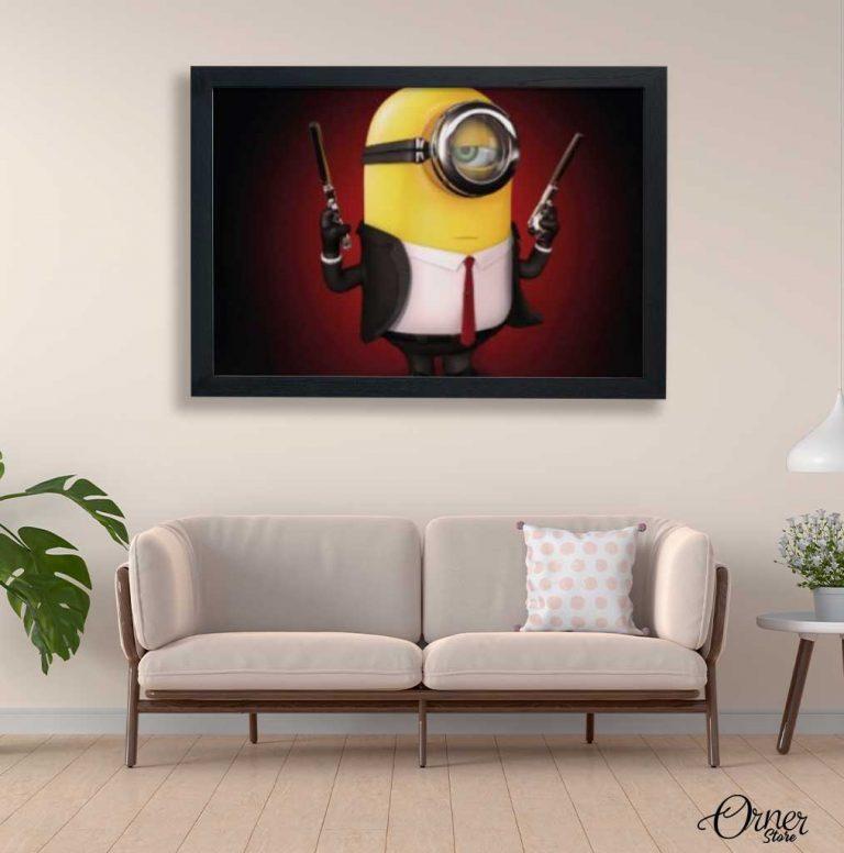 Minion Hitman | Cartoon Poster Wall Art - Orner Store